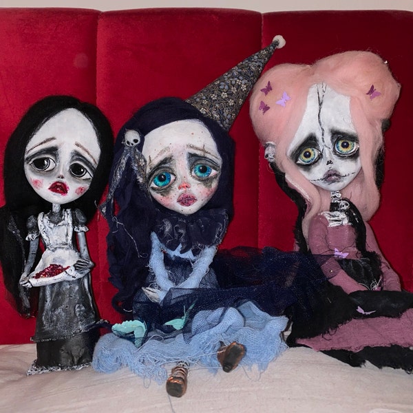 Ooak Doll-handmade Doll-ooak Art Doll-witch Doll-ooak Witch Doll-dark ...