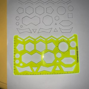 Science Stencil Chemistry Stencil Organic Chemistry Stencil Journaling ...