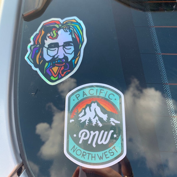PNW Vinyl Sticker: Pacific Northwest Colors - Waterproof Decal - Etsy