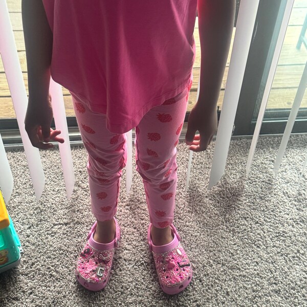 Blinged Out Crocs - Pink Princess Crocs - Pink Doll Crocs - Bedazzled ...