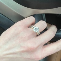 Timeless Triple Row Eternity Band, 2.10 CT Round With Marquise Cut ...