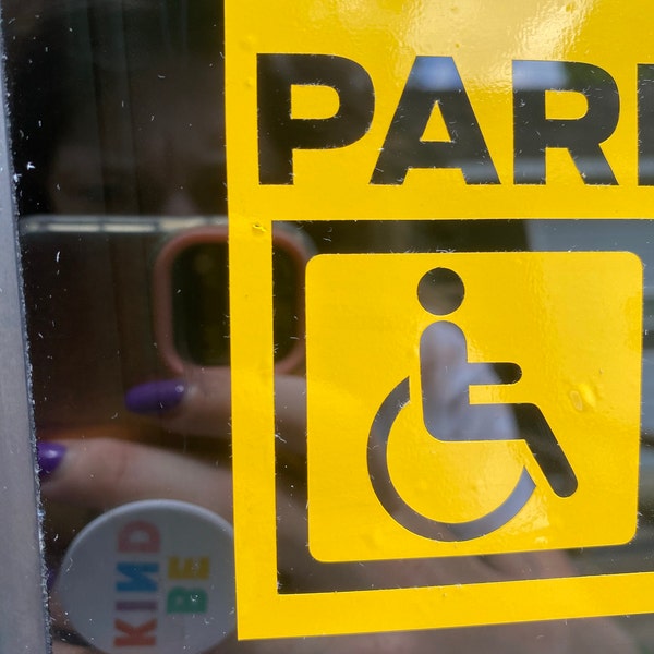 Disability Sticker | Access to Wheelchair Ramp Car Sticker | Please Do ...