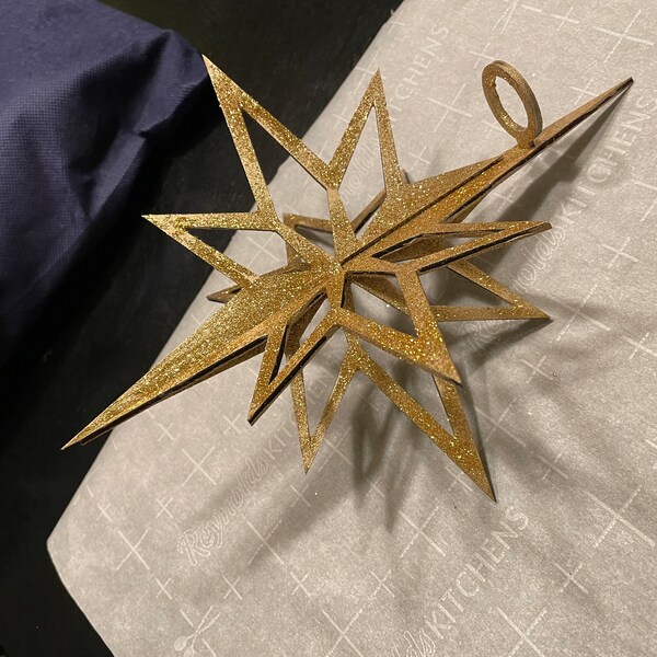 North Star Tree Topper | SVG Laser Cut File | Instant Download for ...