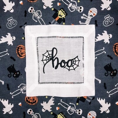 Halloween Boo Embroidery Design 7 Sizes Formats: Dst Exp Hus Jef Pes ...