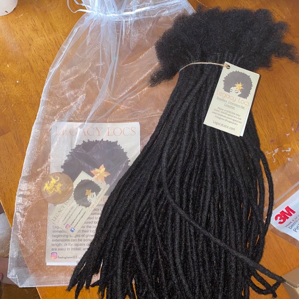 100 LOCS Standard Loc Extensions Handmade 100% Human Hair - Etsy