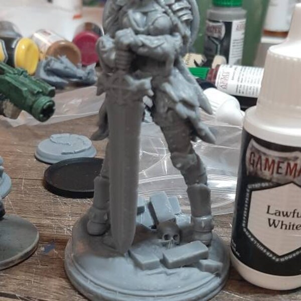 Vagabond Knight / Tabletop Model / Miniature Figurine Realstone ...