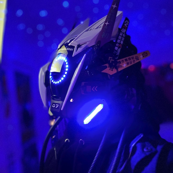 Cyberpunk Eye Mask - Cyber Goggles Mask - Samurai Goggles - Tactical ...
