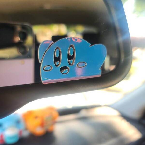 Kirby Peeker Anime Mini Decal - Etsy