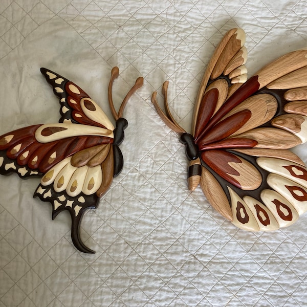 Butterfly Intarsia Pattern With Detailed Wings, King Butterfly ...