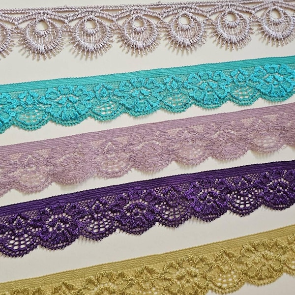 Color Lace|1 Inch Wide Lace|elastic Lace|clothing Accessories|skirt ...