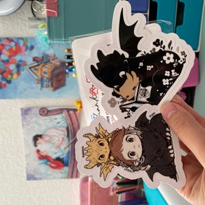 Fourth Wing Tairn Andarna Violet Sticker Chibi Cute Stacked Heads - Etsy