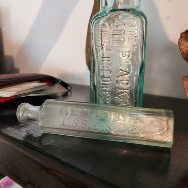 Lot of Five Cork Top Antique Aqua Castoria Medicine Bottles Dr. Pitcher ...