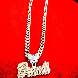 Men's Iced Out Pendant, VVS Moissanite Pendant, Custom Hip Hop Charm ...