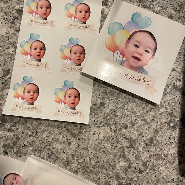 Birthday Stickerpersonalized Birthday Stickercustom Kid Birthday ...