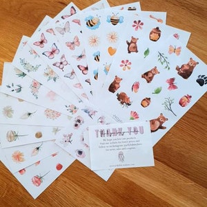 Eucalyptus and Cotton Sticker Set Floral Stickers Journal - Etsy