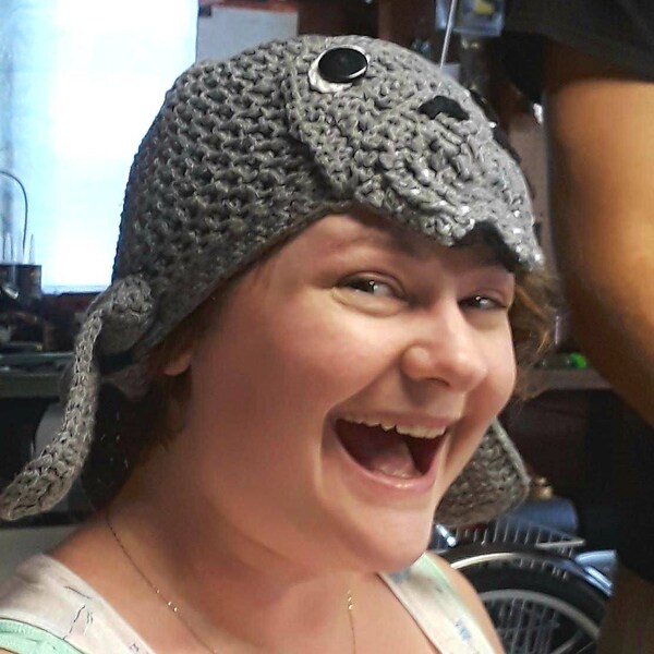 Manatee Hat, Crochet Beanie, Fish Hat, Manatee, Men, Women, Boys, Girls ...