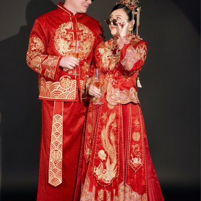 Chinese Wedding Suitfrog Button Jacket Men's Tang Suit - Etsy