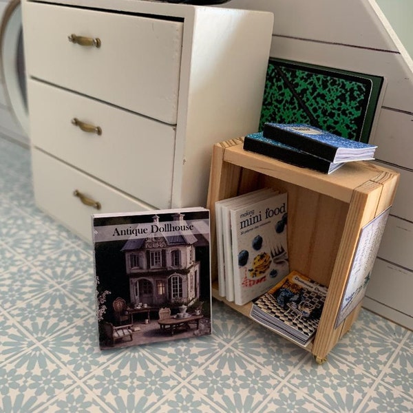 Dollhouse Miniature Books Easy Tutorial and Covers Antique Medieval 1: ...