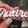 Personalized Name Keychain, Cute Confetti Acrylic Keyring, Backpack ...