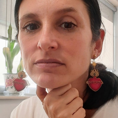 Magpie Heart Thief Jewelry Bird Necklace Crystal Heart - Etsy