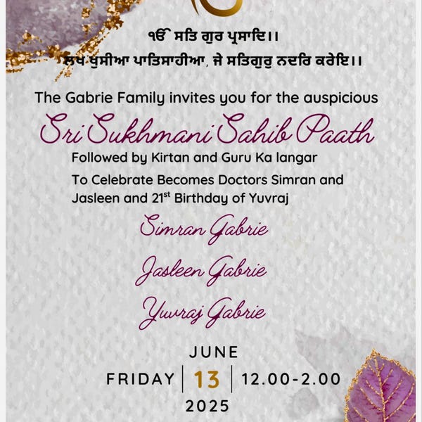 Buy Editable Hindu Barsi Invitation Template: Digital & Printable ...