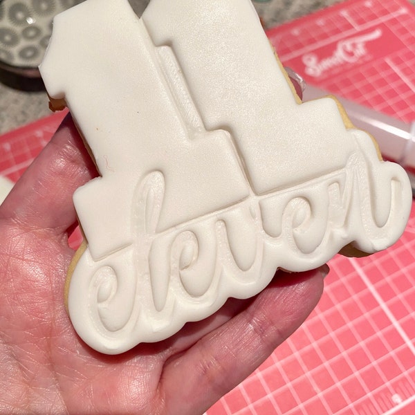 Set of 2 Lettered Number 11 Cookie Cuttersmulti-size/choose Standard or ...