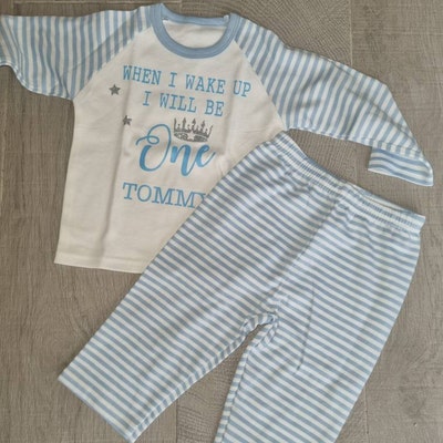 Personalised 1st Birthday Pyjamas, Baby Girl Pjs, Swan Theme, First ...