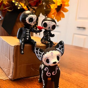 Original Sugar Skull Bunny Figurine Hand Painted 3D Printed - Etsy