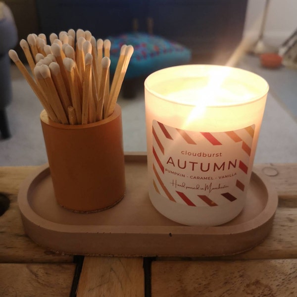Small CYLINDER Concrete Matchstick Pot | 35 Colours | Toothpick Pot ...
