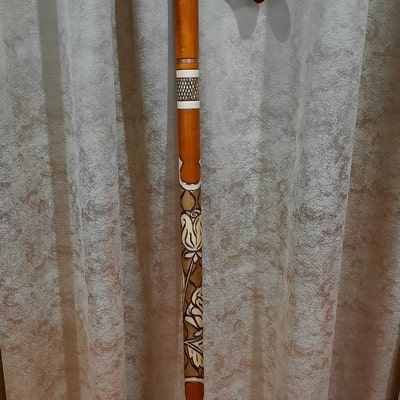 Red Deer Hand Carved Walking Cane Pimp Walking Sticks Fashion - Etsy