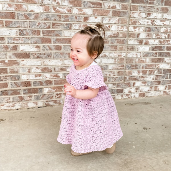 Crochet Pattern Baby or Girls Dress - 6 Months to 8 Years - Etsy