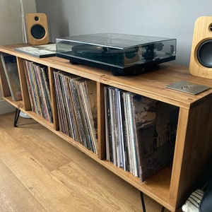 3 Tier Record Player Unit, Media Unit, Tv Stand, Vinyl Storage Unit ...
