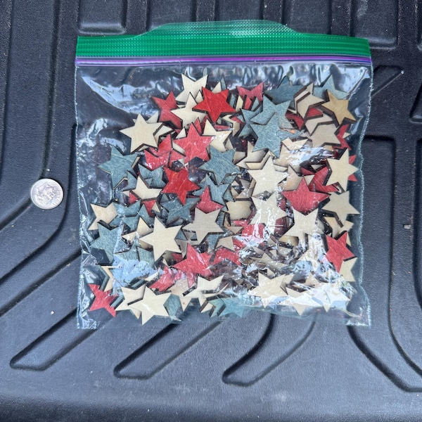 Up to 150 Wood Stars in 3 Different Sizes - Small 150, Medium 100 ...