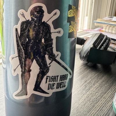 Fight Hard Knight Sticker - Etsy
