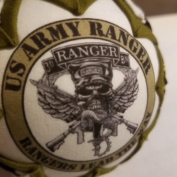 U.S. Army Ranger, Army Ranger Keepsake, Quilted Military Ornament - Etsy