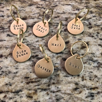 Custom Key Tag, Cabin, Boat, Garage, Shed, Extra Key Label, Keychain - Etsy