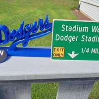 Dodger Stadium Exit Sign Home of the Los Angeles Dodgers - Etsy