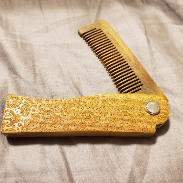 Folding Beard Comb Personalized, Engraved Gifts for Men, Fathers Day ...
