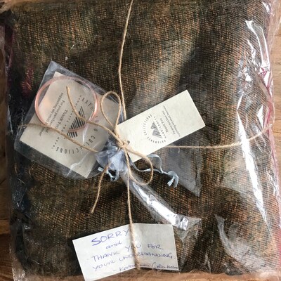 Dark Fire Orange Yak Wool Blanket / Oversized - Etsy UK