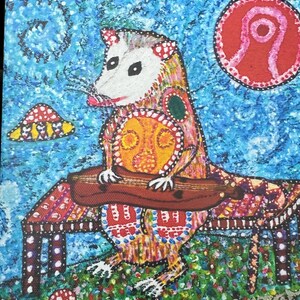 Harmonica Playing Frog, by Starroot,16x20" Signed Giclee Print on ...