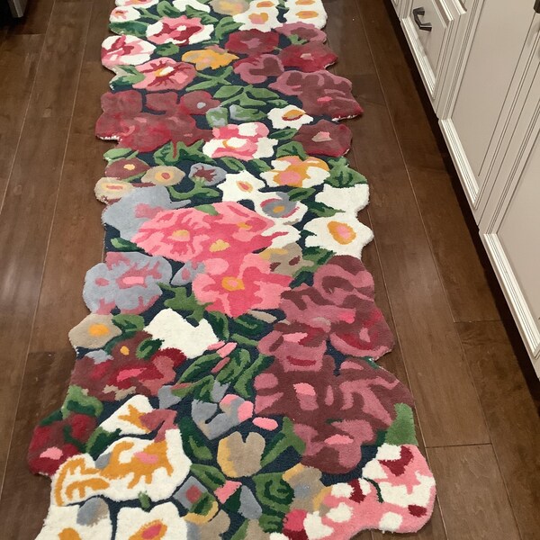 Triple Slinkie Unique Spiral Shape Loop Cut High and Low Pile Soft Wool ...