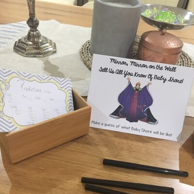 Advice for Mum and Dad Card, Printable Baby Shower Game Pink, Grey ...