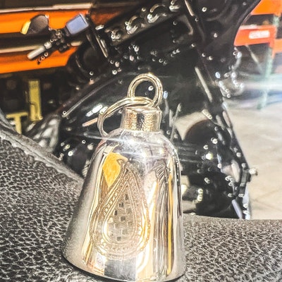 Custom Engraved Stainless Steel Guardian Bell Personalized Motorcycle ...