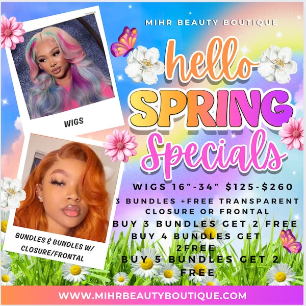 Spring Specials Flyer, DIY Flyer Template Design, Spring Sale Flyer ...