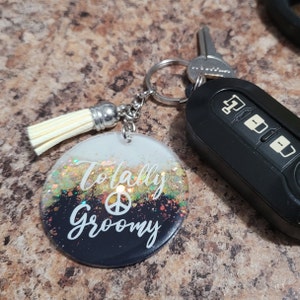 RESIN KEYCHAIN 2 Personalized Acrylic Resin Keychains - Etsy