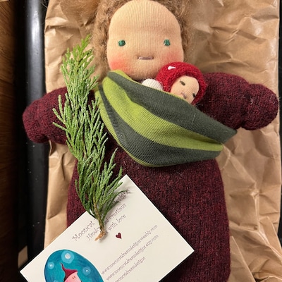 MADE TO ORDER Tiny Mini Magic Baby Waldorf Cuddle Doll, Waldorf Doll ...