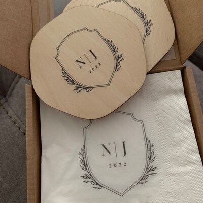 50 Custom Full Color LOGO Napkins / Branded Napkins /business Napkins ...