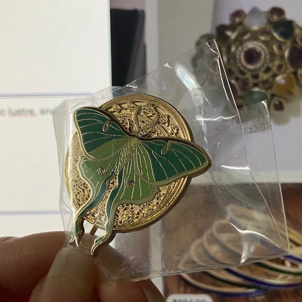 Gilded Order : Luna Moth - Enamel Pin - Lunar, Entomologist, Witchy ...