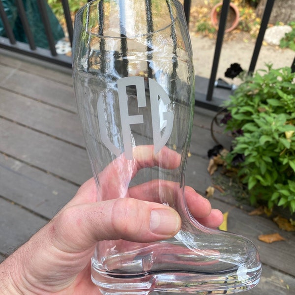 Personalized Beer Boot, Monogrammed Beer Boot, Das Boot, Bier Boot ...