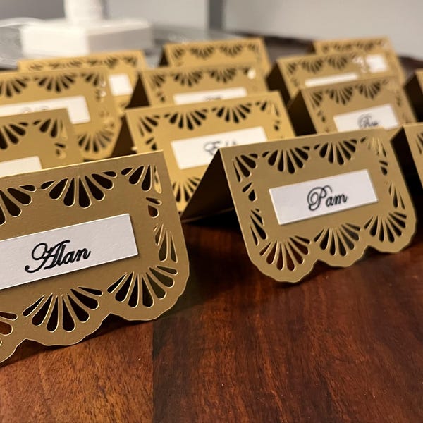 Place Card Template SVG, Wedding Place Card, Thanksgiving Card, Laser ...